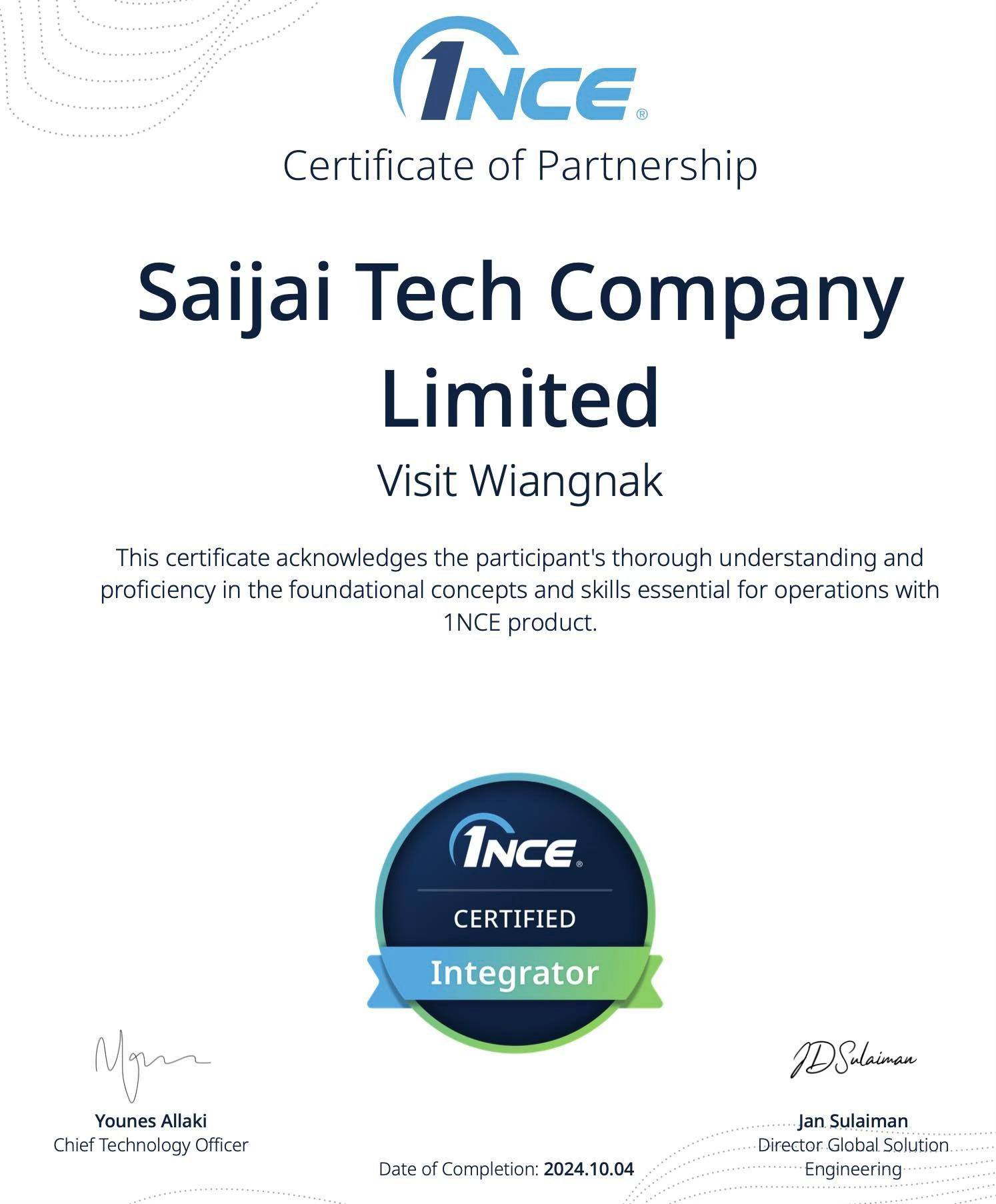 1NCE-2 | Sai Jai Tech