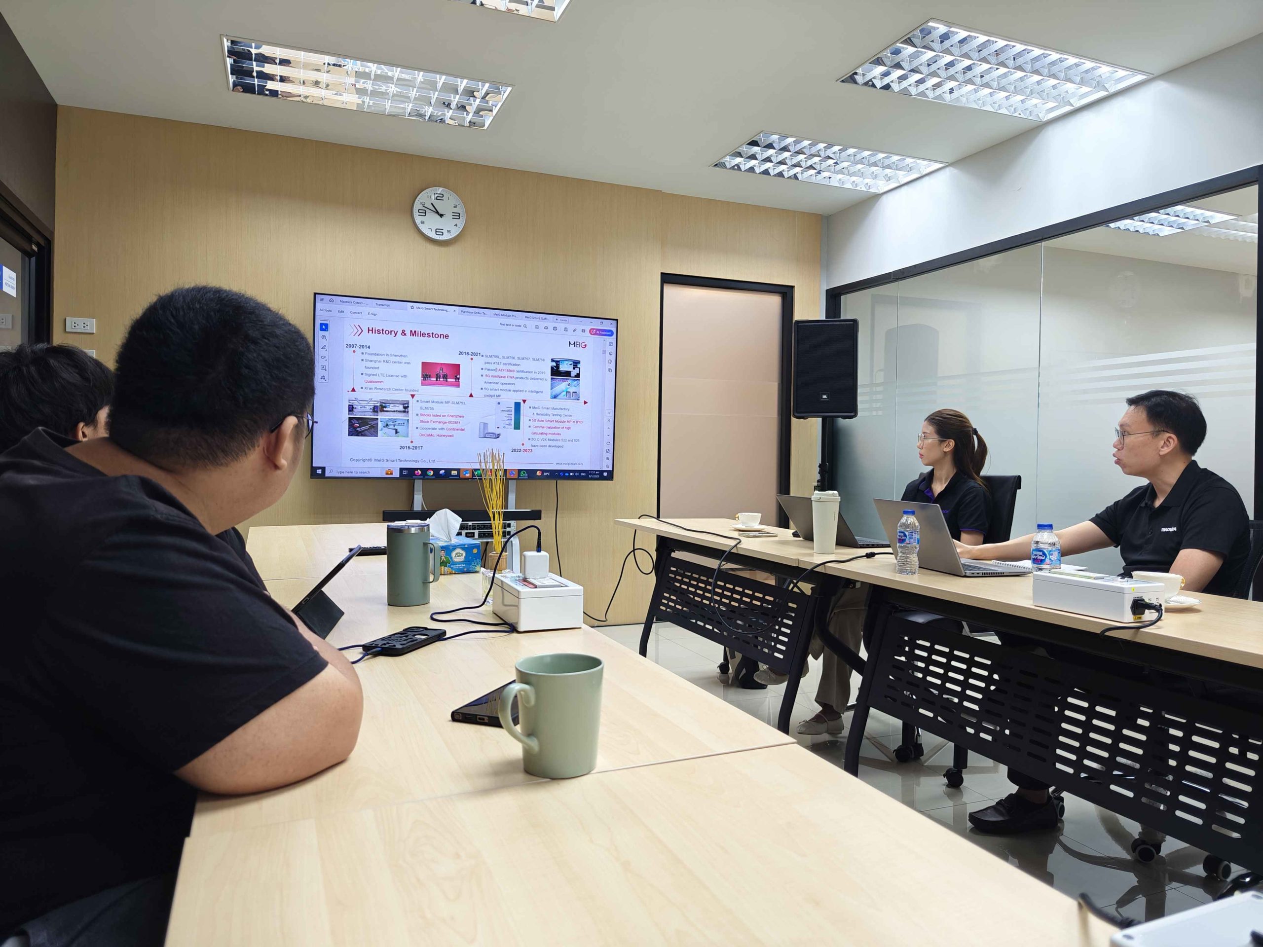 การมาเยี่ยมชมบริษัท โดยผู้แทนจาก Macnica Cytech | Sai Jai Tech